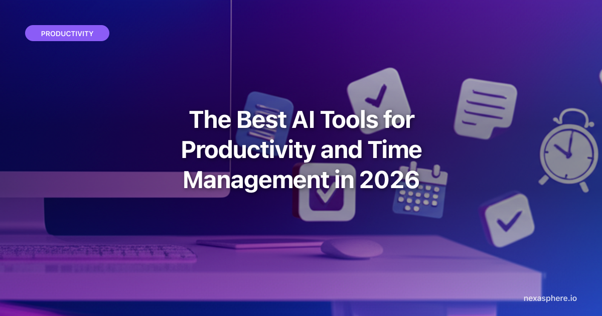 The Best AI Tools for Productivity and Time Management in 2026 | NexaSphere